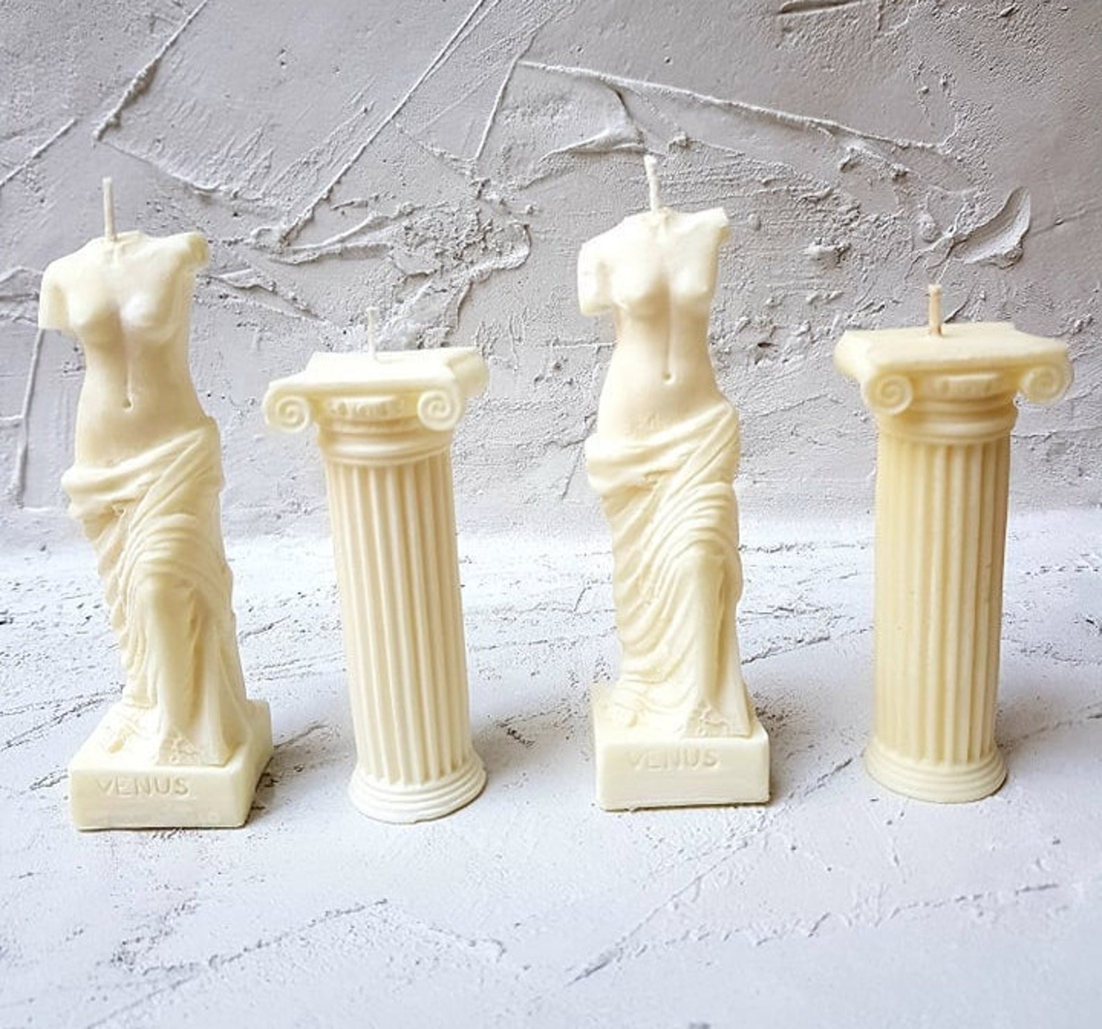 Candle Set/ Greek Column/ Venus Candle/ Greek Statue/greek Figurines ...
