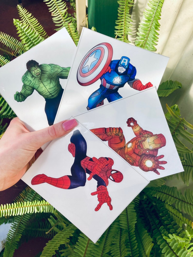 MARVEL THEMED STICKERPACK by Frida Designs Spider-man Ironman Captain ...