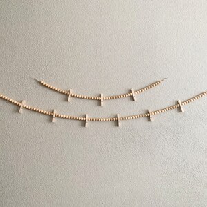 Wood Bead Garland, Clip Garland, Kids Art Display, Wood Bead Garland ...