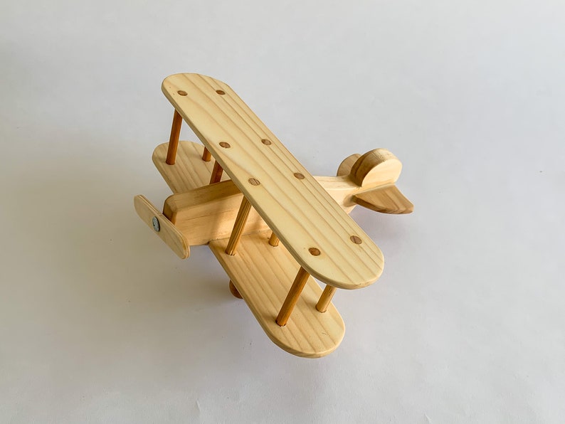 Wooden Bi-plane, Wooden Airplane, Airplane Nursery Decor, Decorative ...