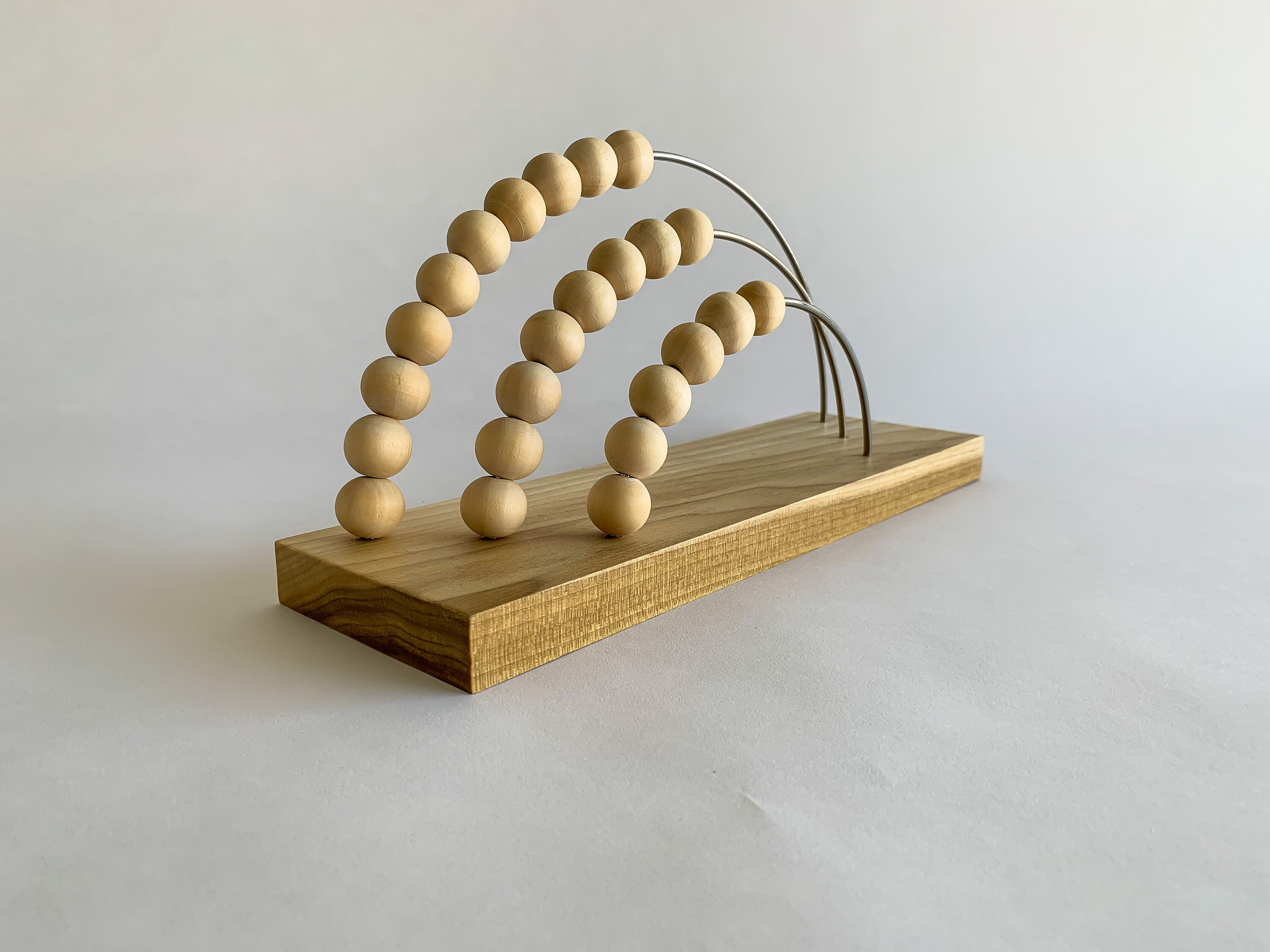 Wood Rainbow Abacus, Rainbow Abacus, Natural Wooden Abacus, Boho ...