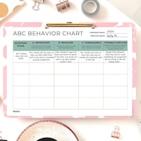 3-strike Behavior Chart: Kids Consequence Tracker (editable Canva ...