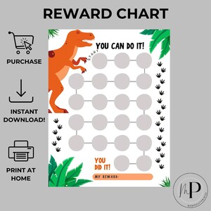 Behavior Reward Chart Potty Chart Kid Chore Chart Behavior Printable ...