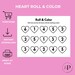 Roll and Color Heart Printable Kids Numbers Game Valentine's Day Math ...