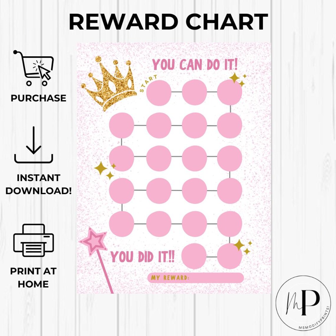 Behavior Reward Chart Potty Chart Kid Chore Chart Behavior Printable ...