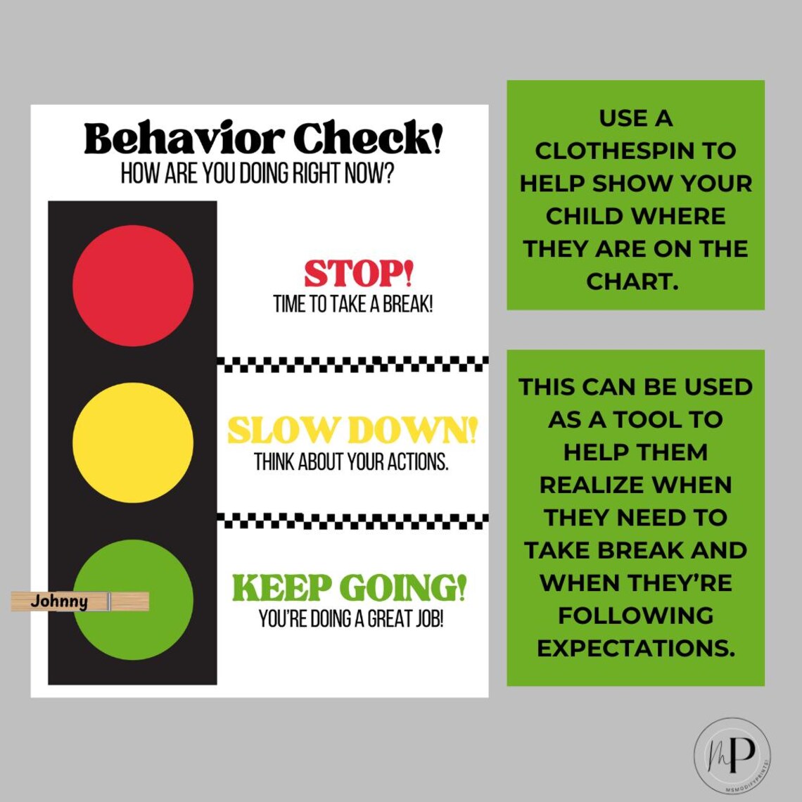 Stop Light Behavior Chart Printable Kids Behavior Chart Behavior Chart ...