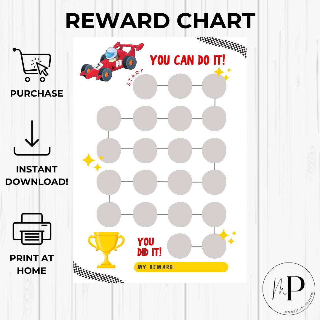 Behavior Reward Chart Potty Chart Kid Chore Chart Behavior Printable ...
