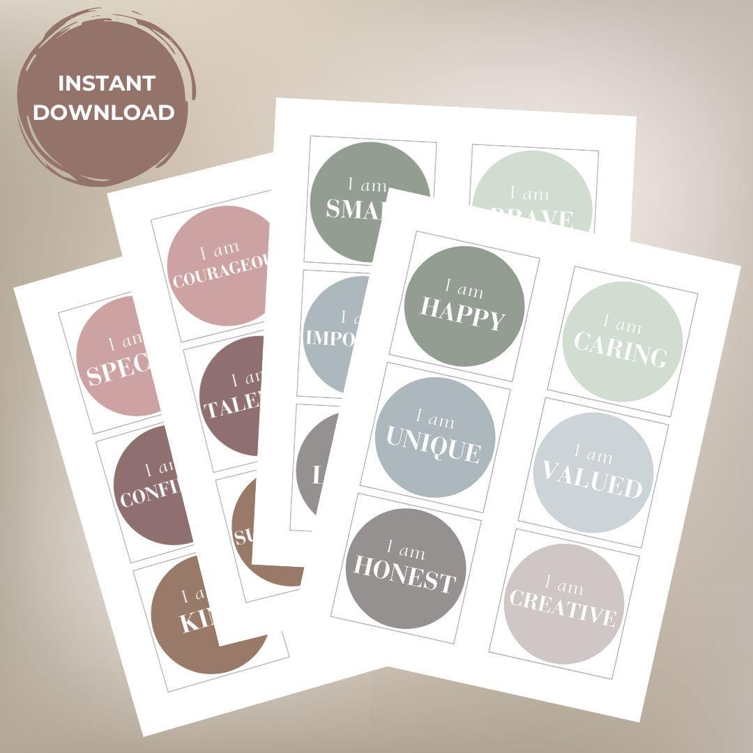 Positive Affirmation Cards Motivational Lunchbox Notes Affirmation ...