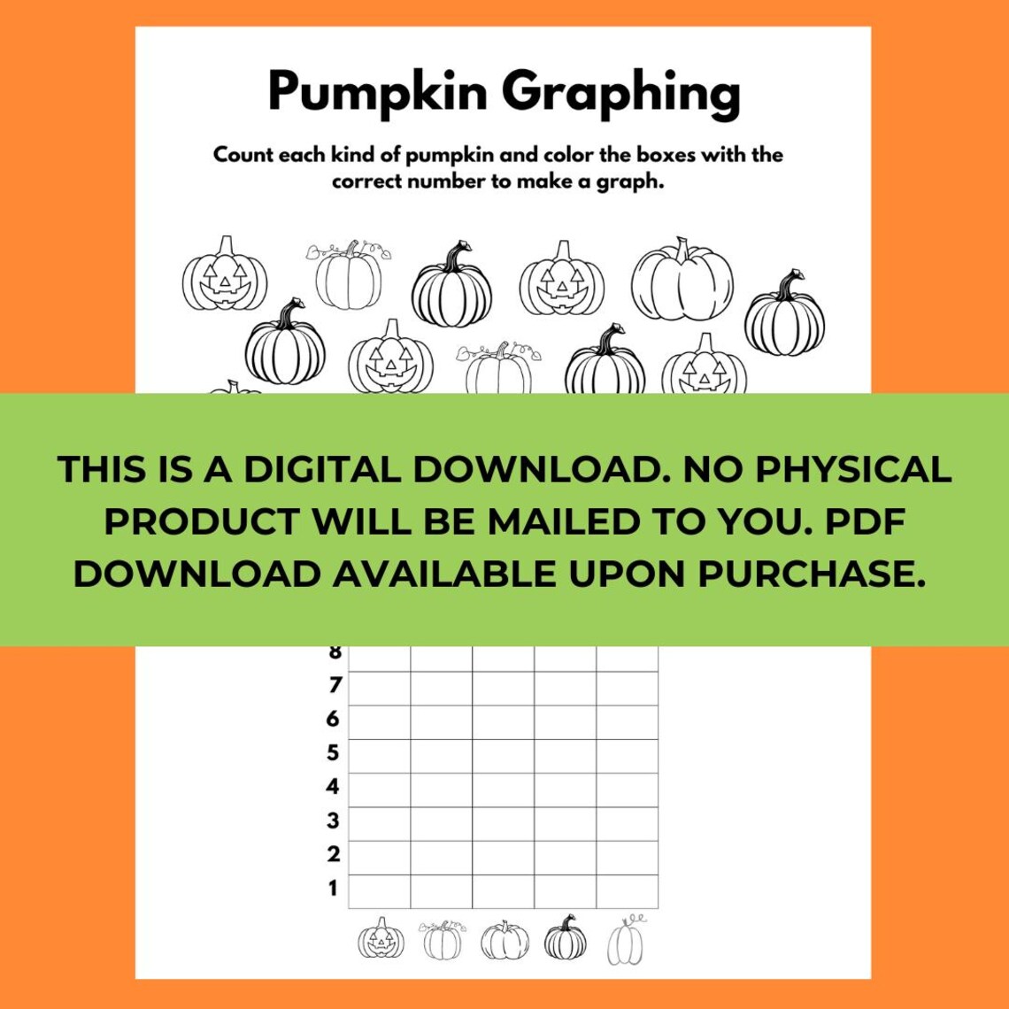Fall Preschool Kindergarten Pumpkin Counting Numbers Learning Bundle ...