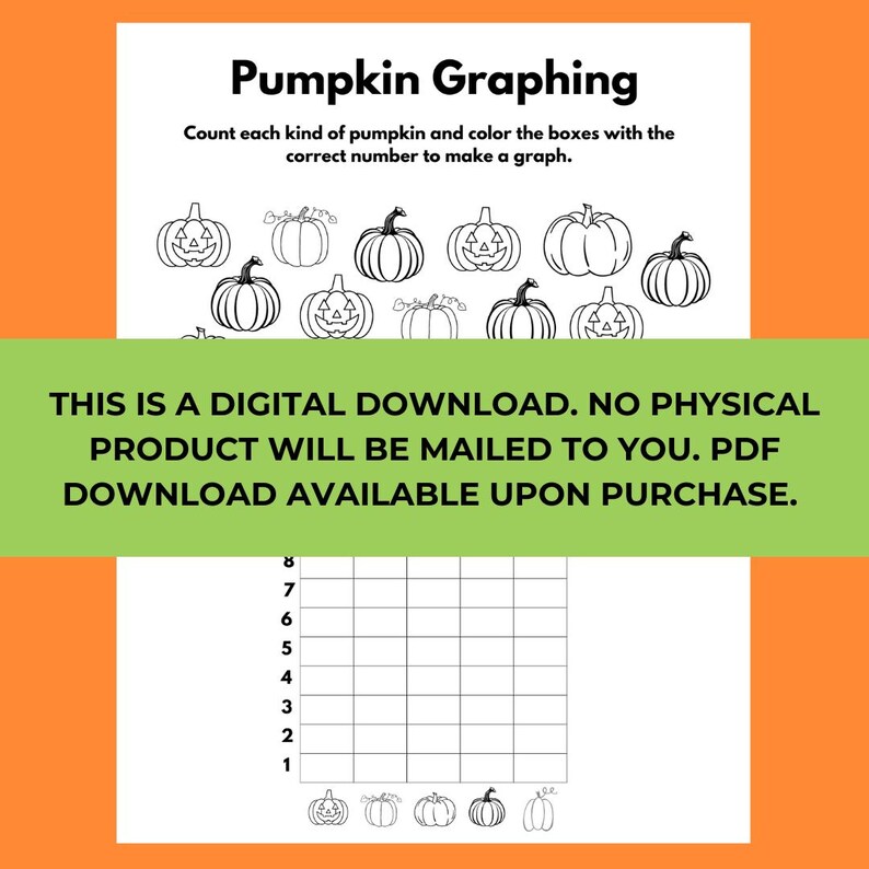Fall Preschool Kindergarten Pumpkin Counting Numbers Learning Bundle ...