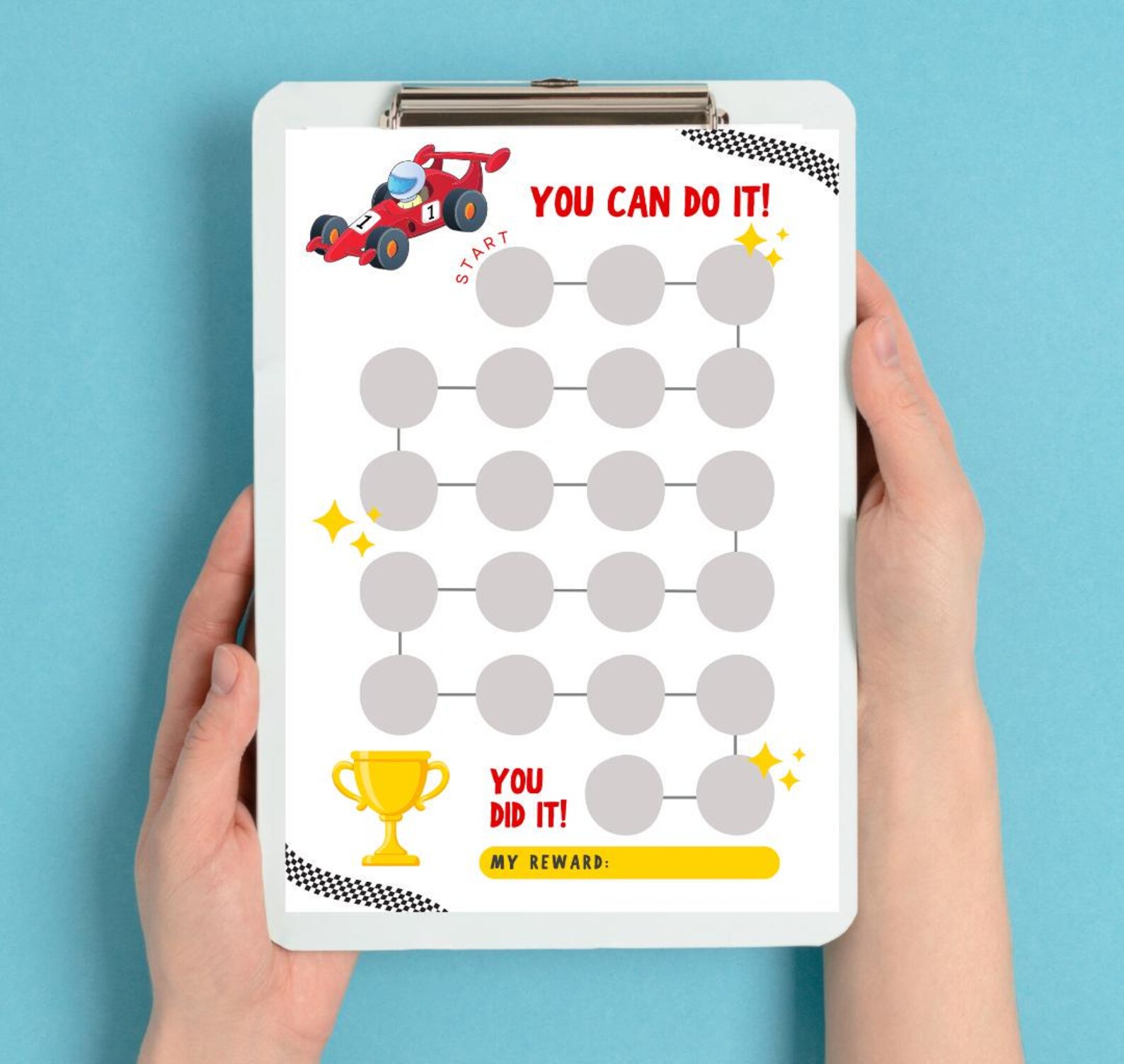 Car Behavior Chart Behavior Map Chart Potty Chart Chore Chart Reward ...