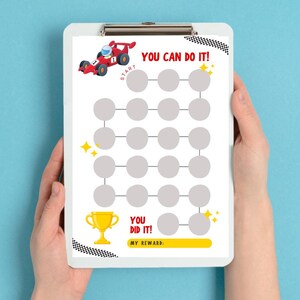 Car Behavior Chart Behavior Map Chart Potty Chart Chore Chart Reward ...