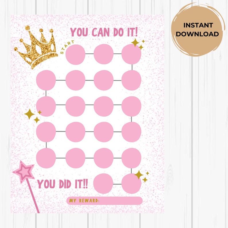 Behavior Reward Chart Potty Chart Kid Chore Chart Behavior Printable ...