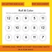 Roll and Color Spring Printable Kids Numbers Game Spring Summer Math ...