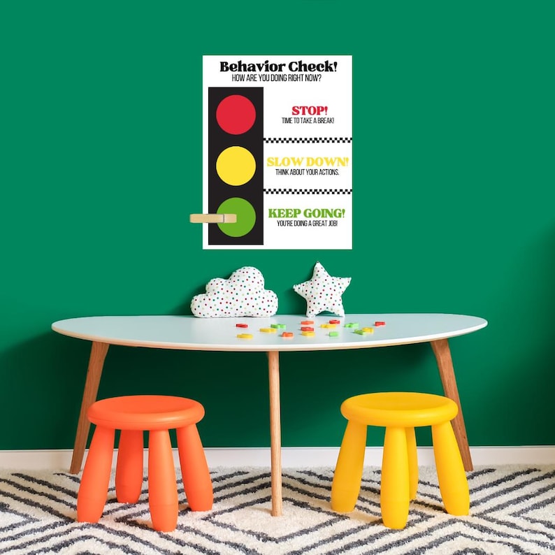 Stop Light Behavior Chart Printable Kids Behavior Chart Behavior Chart ...