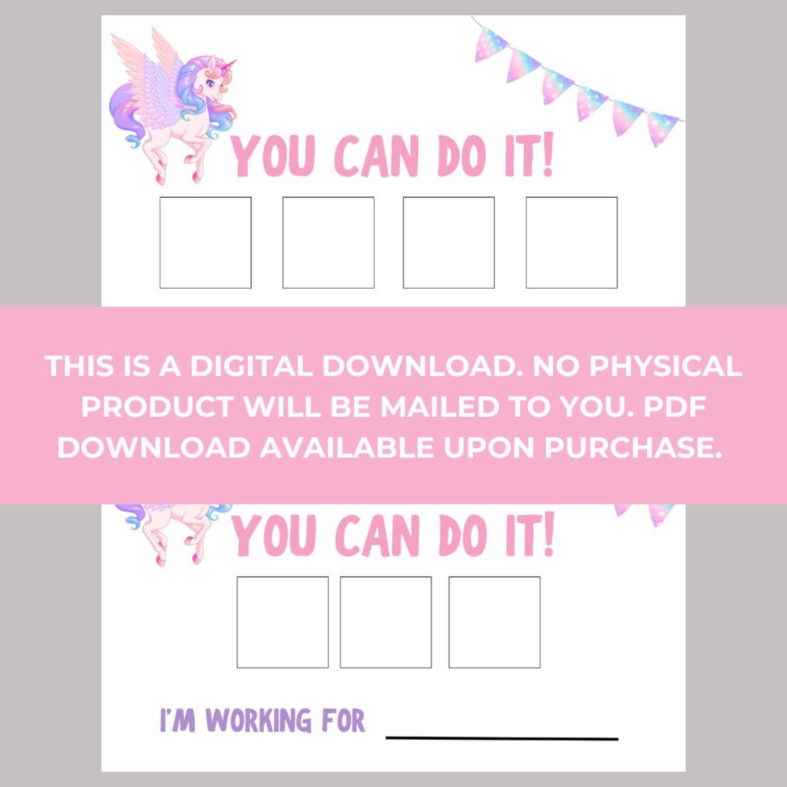 Unicorn Token Board, Printable Token Economy, Behavior Change, Reward ...