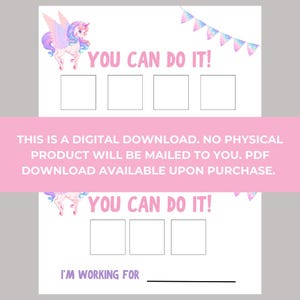 Unicorn Token Board, Printable Token Economy, Behavior Change, Reward ...