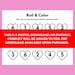 Roll and Color Heart Printable Kids Numbers Game Valentine's Day Math ...