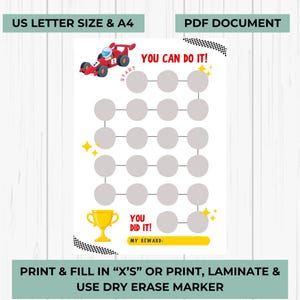 Behavior Reward Chart Potty Chart Kid Chore Chart Behavior Printable ...
