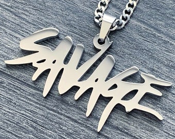 21 Savage Necklace - Etsy