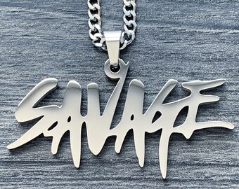 21 Savage Necklace - Etsy