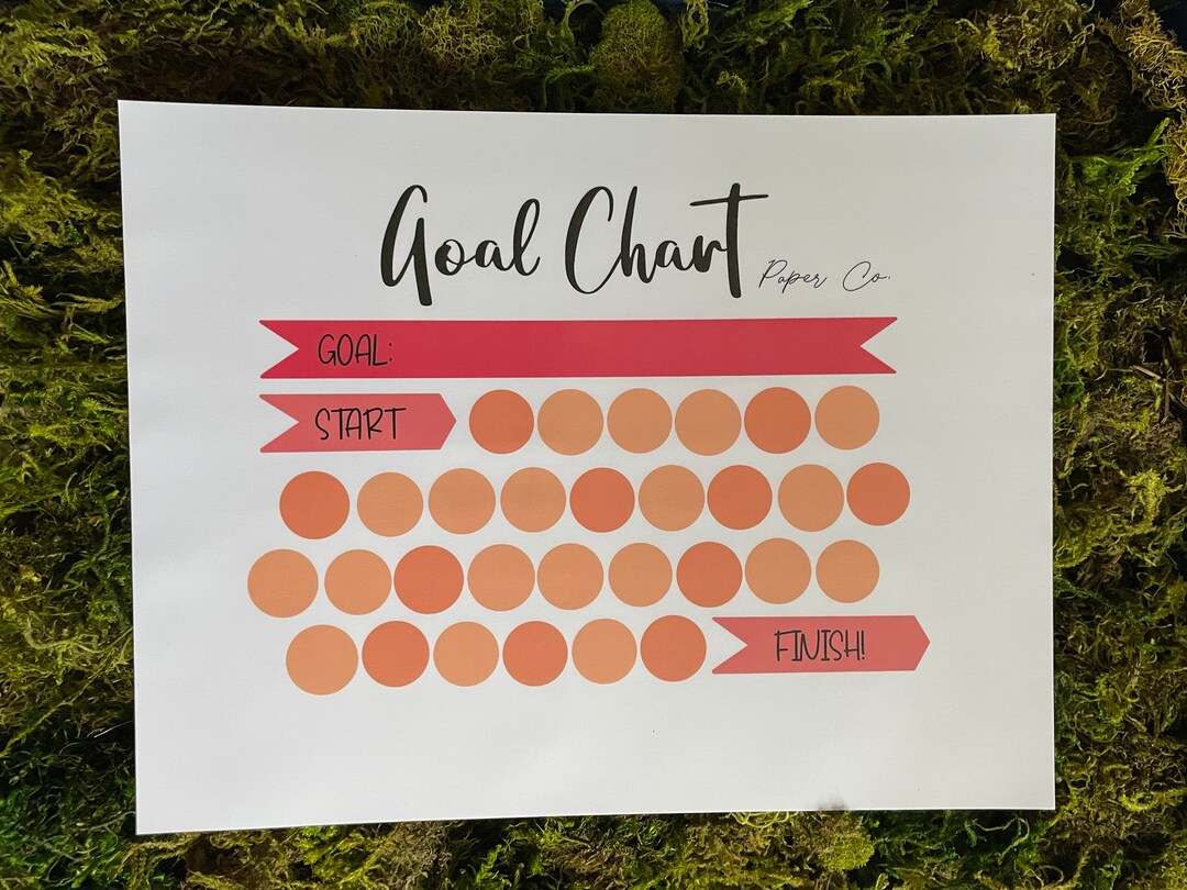 Dry Erase Reusable Goal Chart & Habit Monitor - Etsy