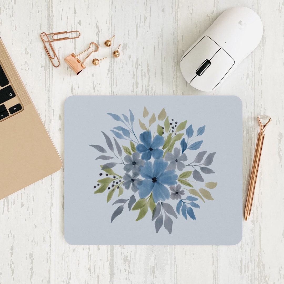 Floral Mousepad | Aesthetic Office Decor | Home Office Accessories ...