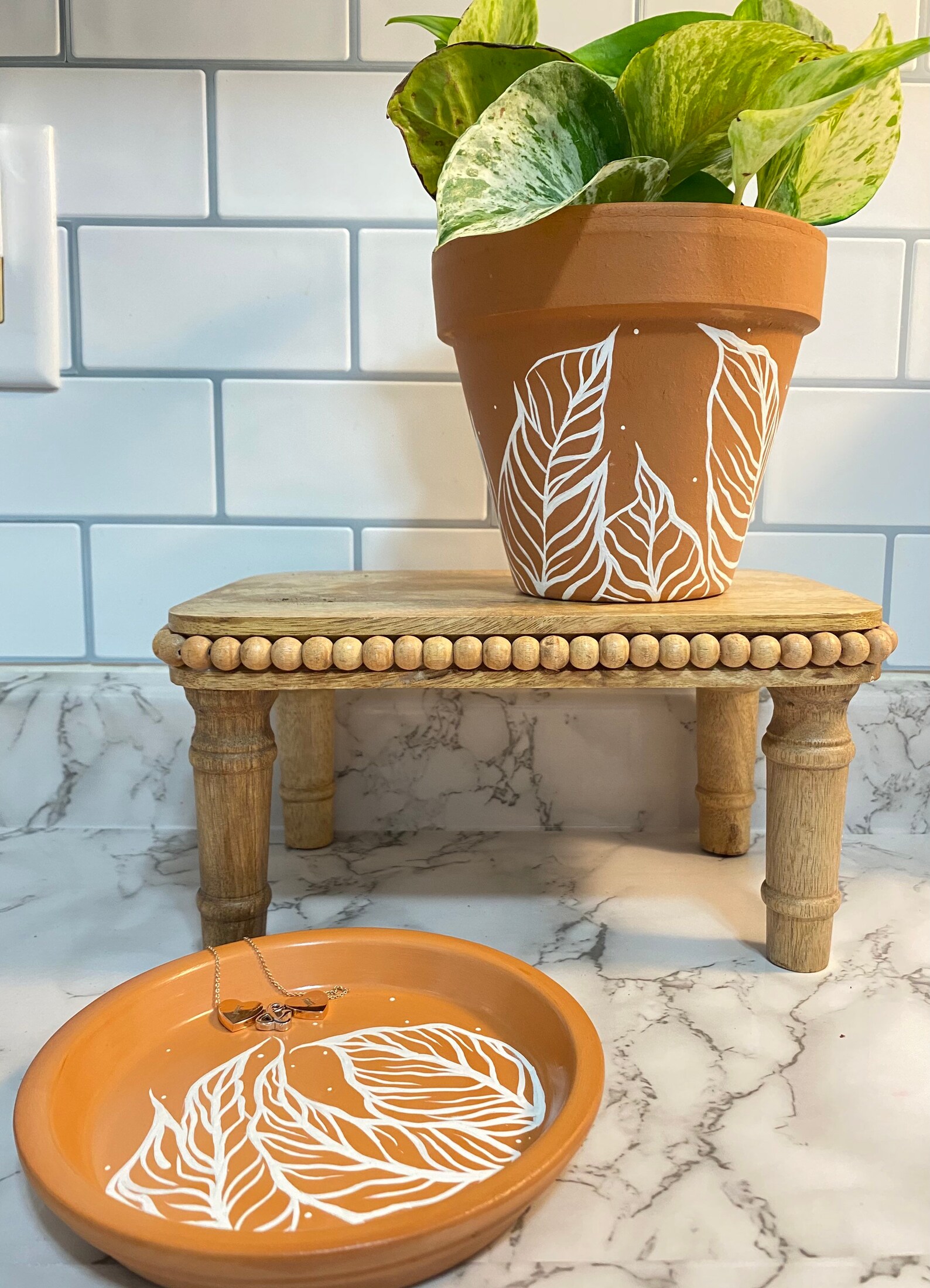 Boho Planter, Hand Painted Terracotta Pot , Boho Plant Pot, Cactus ...