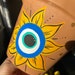 Sunflower and Evil Eye, Planter, Summer , Evil Eye Protection, Sunshine ...