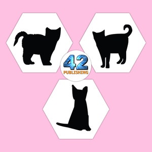 Hand Drawn Cat Icon Set Silhouettes of Cats Bundle SVG Cat | Etsy