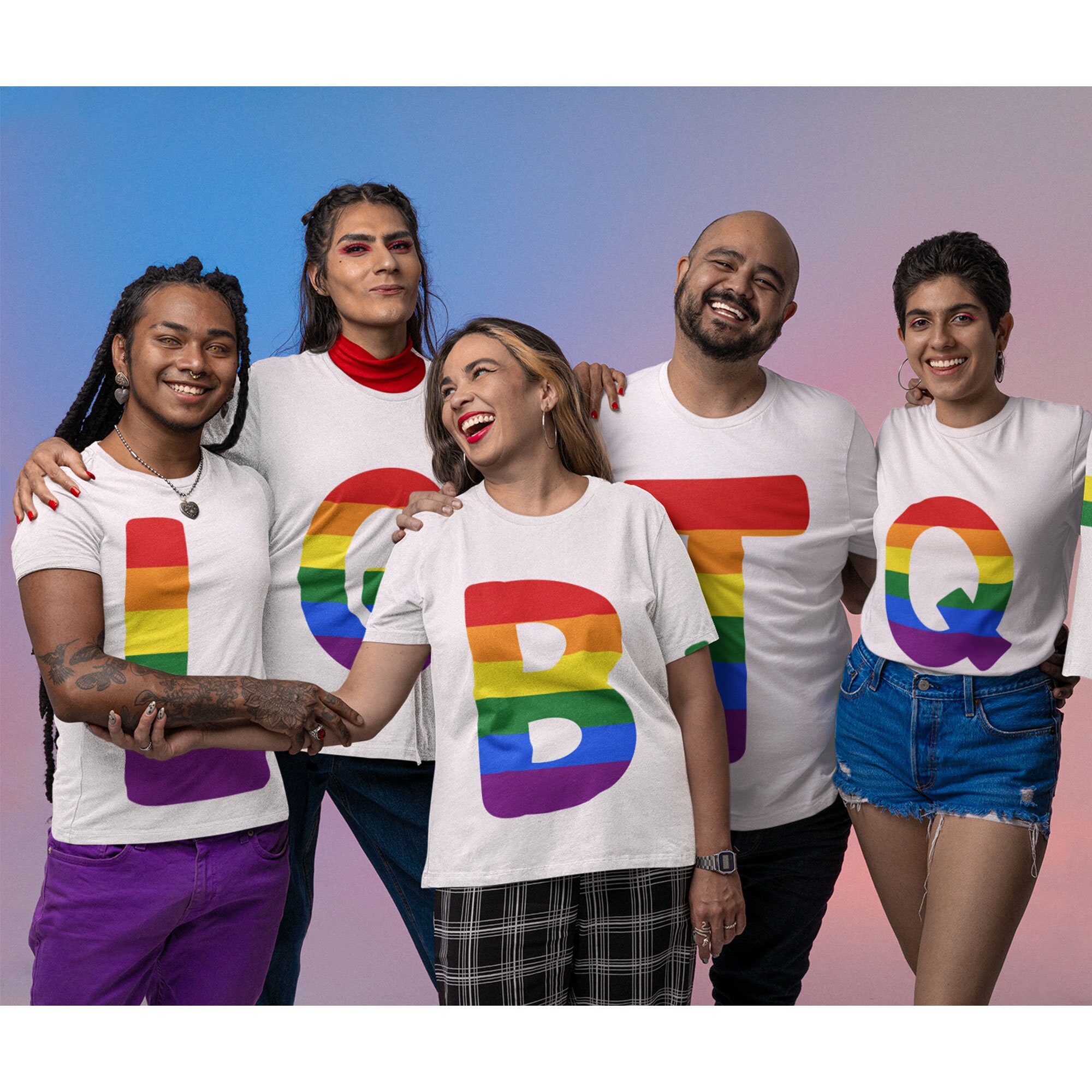 Pride Font Letters LGBTQ, Ideal LGBT Iron on Letters, Bisexual Art, Bi ...