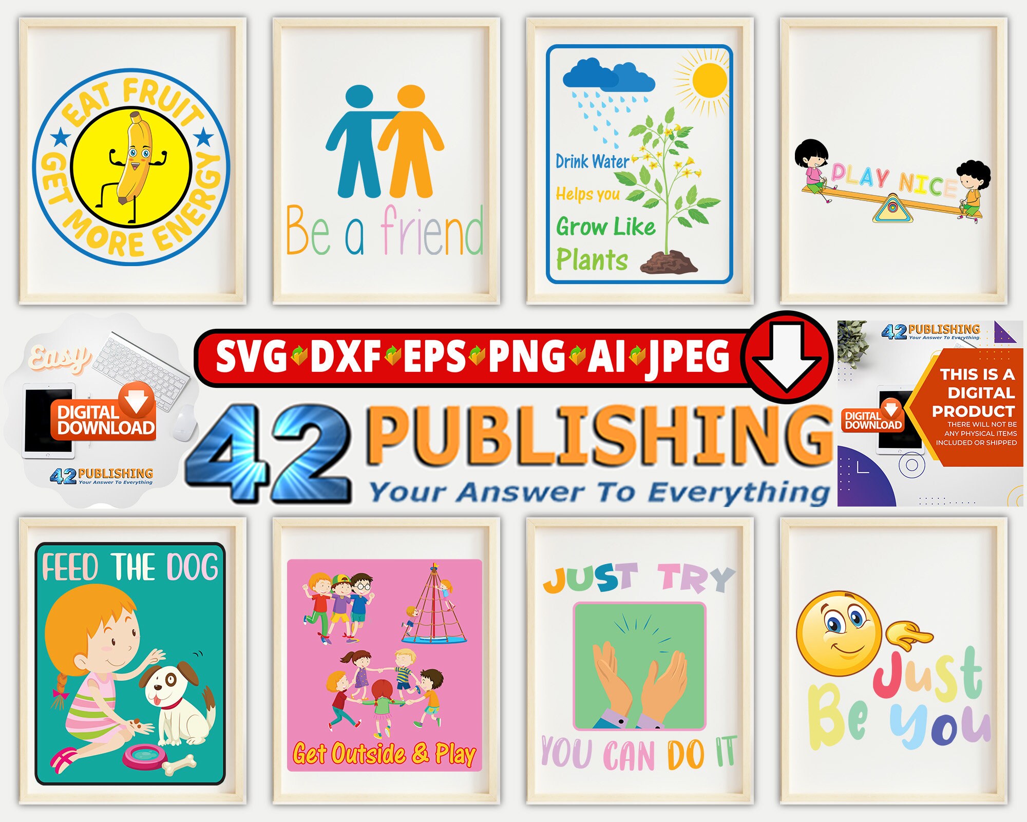 Learning Poster, Kids Education Prints, EXCLUSIVE DESIGNS, Commercial ...