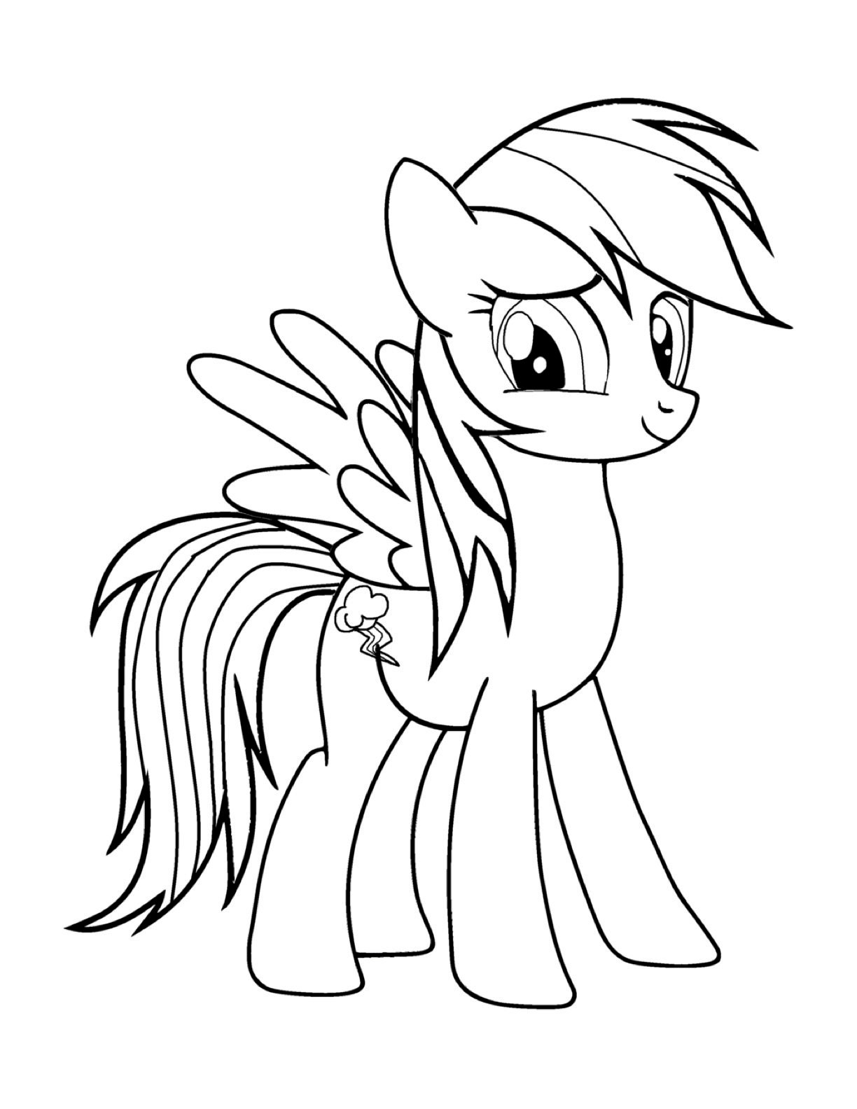 My Little Pony Colouring Page - Etsy
