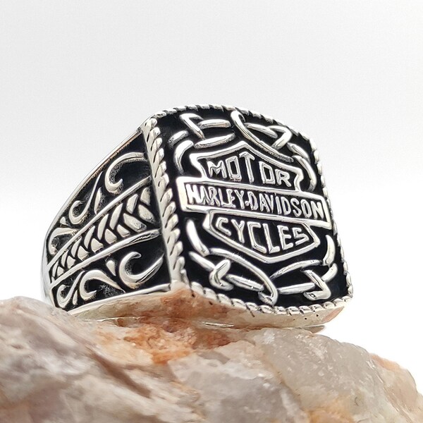 Harley Davidson Ring - Etsy