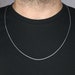 925 Sterling Silver 1MM Foxtail Chain Necklace for Men, Handmade ...