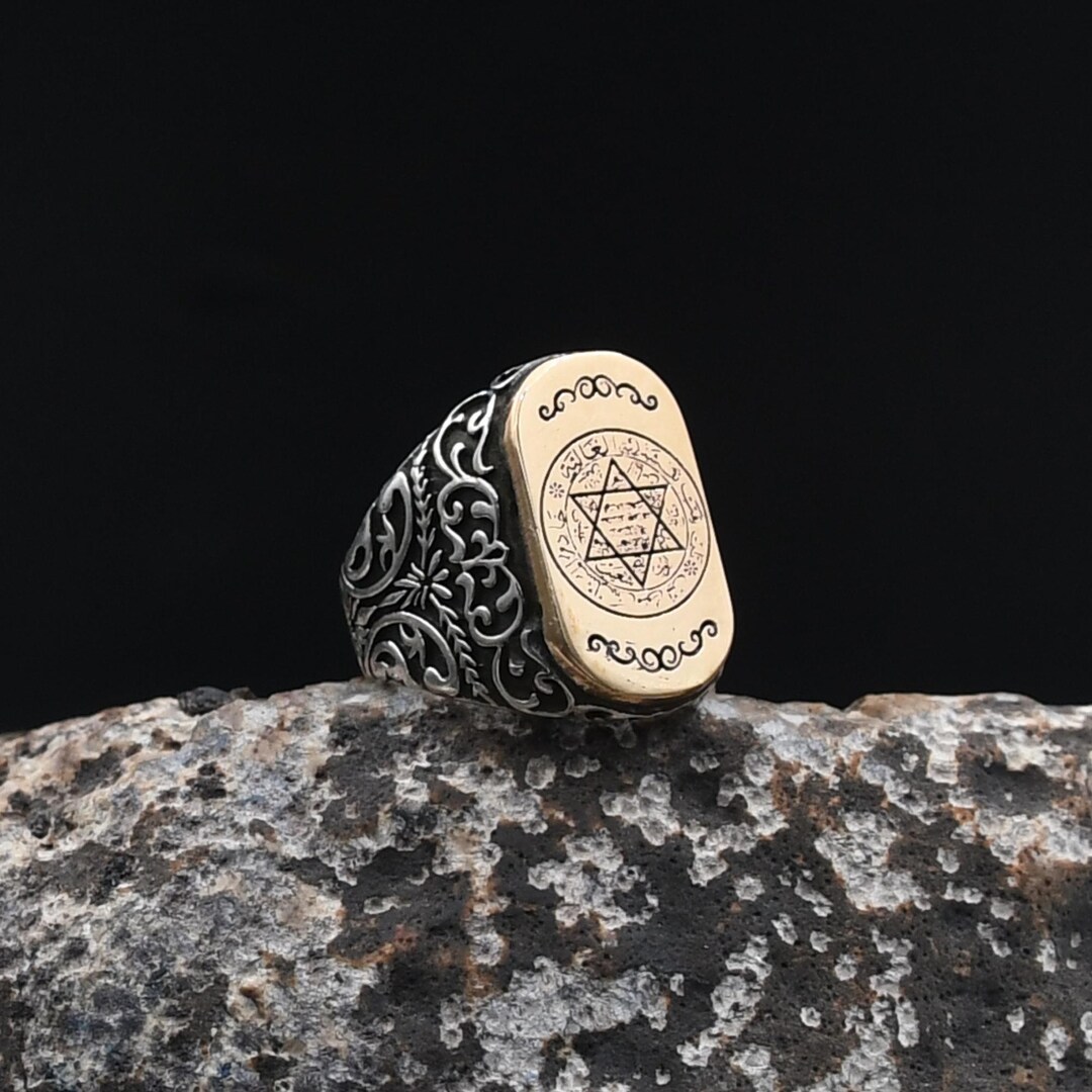 Star of David Ring,best Gift, Solomon's Seal Ring, Solomon Seal Silver ...