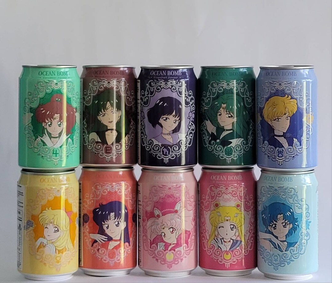 Sailor Moon Soda Complete Gift Set 10 Cans - Etsy