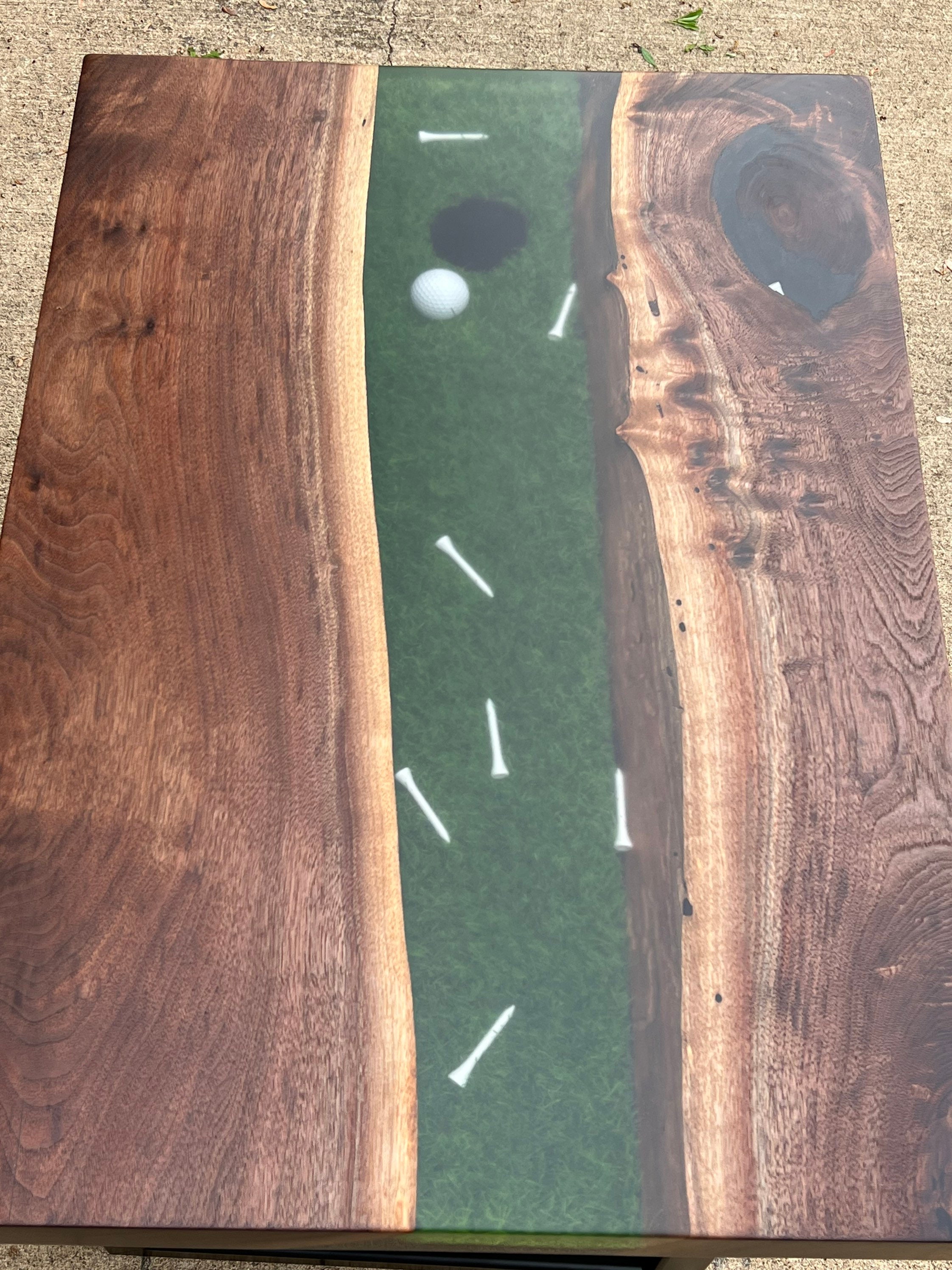 Walnut Golf Coffee Table - Etsy