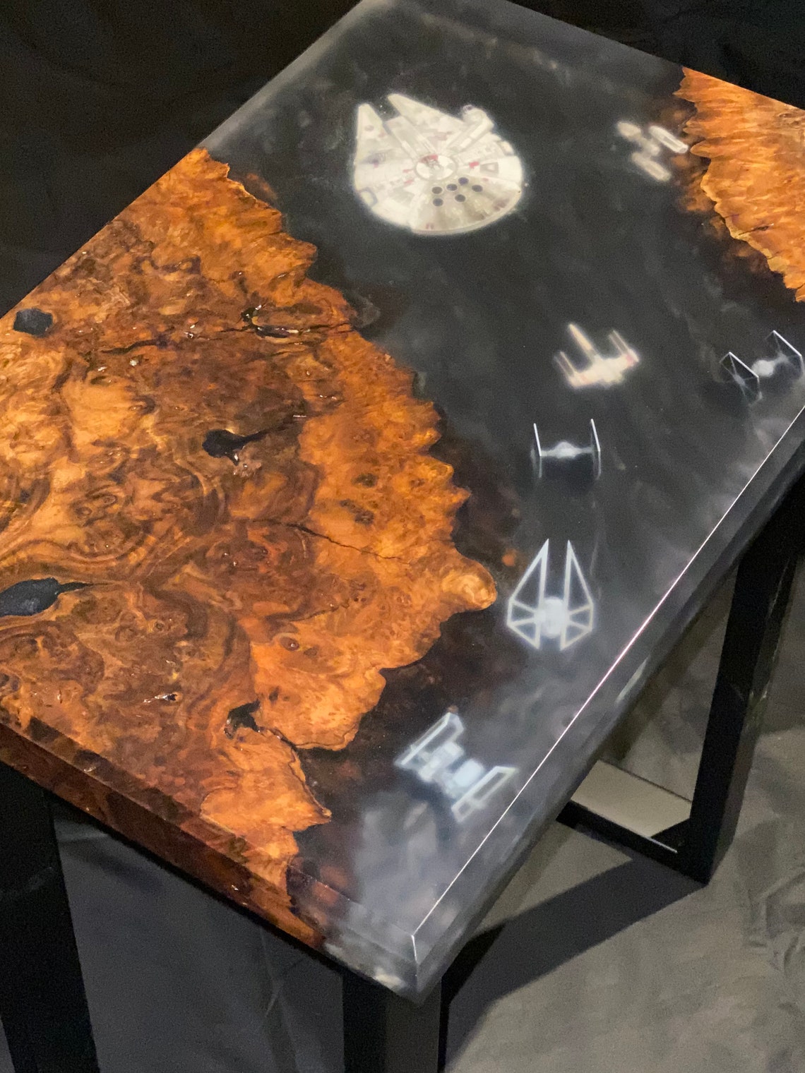 Resin/epoxy End Table - Etsy