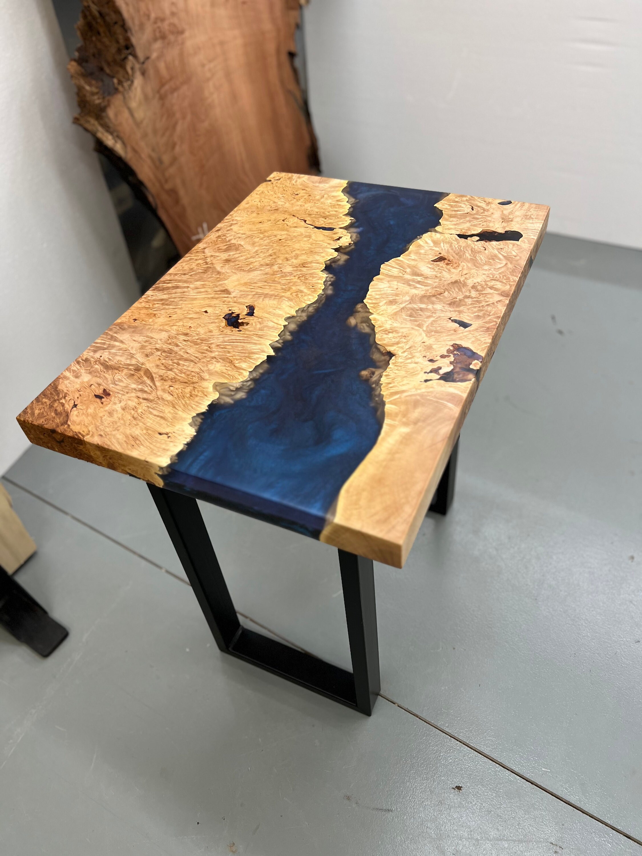 Epoxy/resin End Table - Etsy