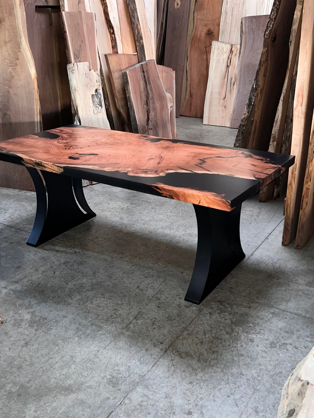 Redwood dining table Etsy
