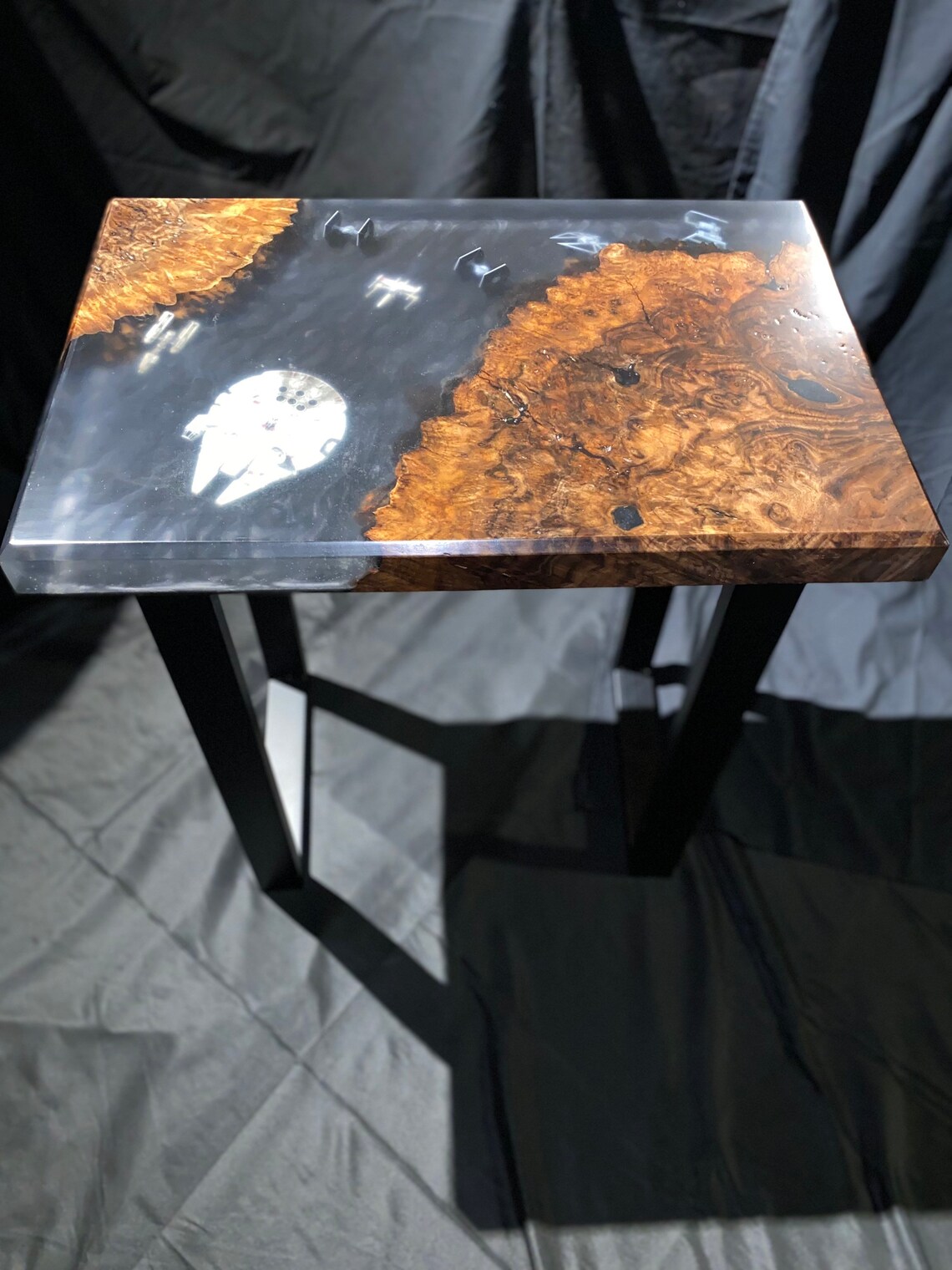 Resin/epoxy End Table - Etsy