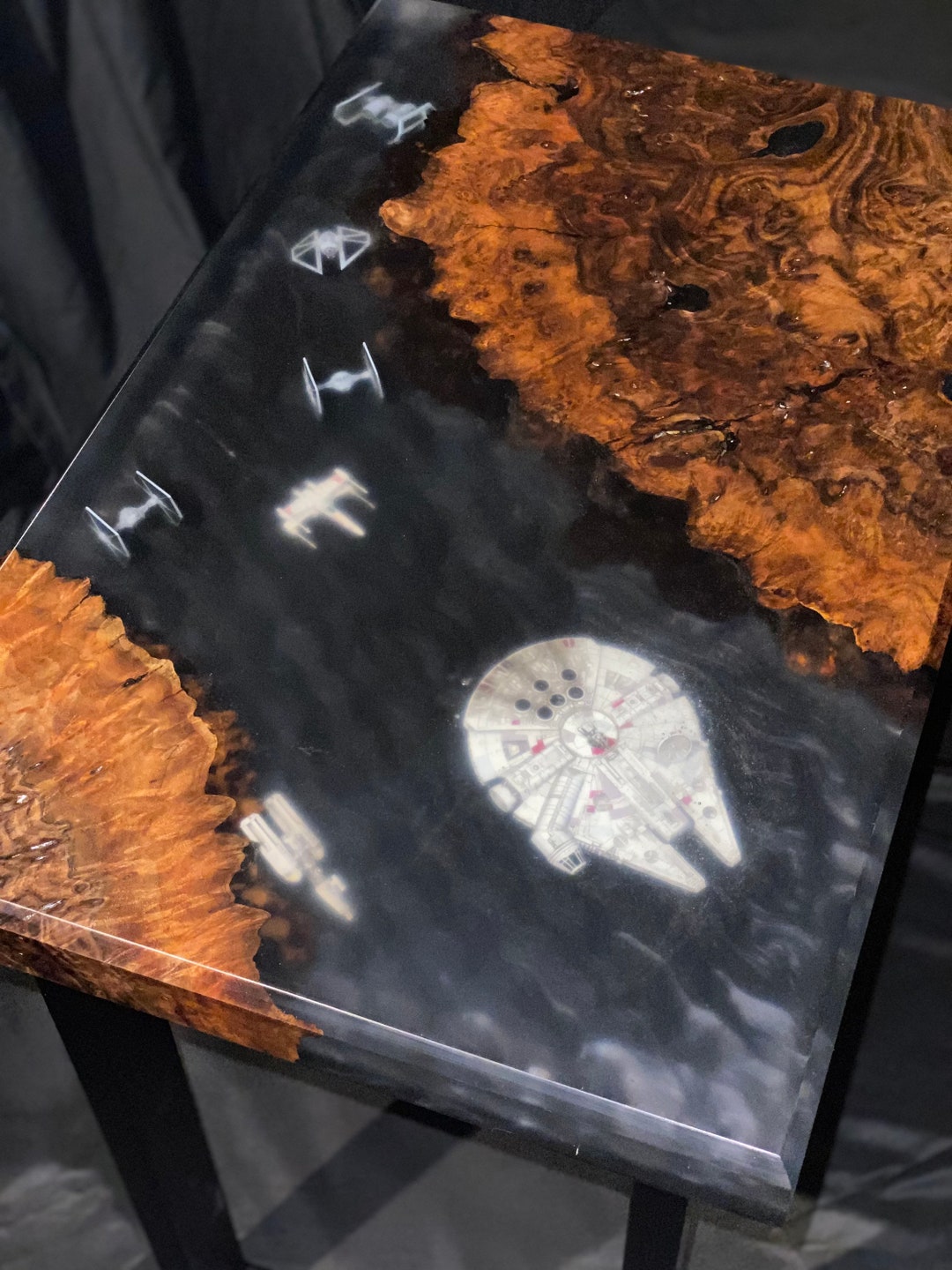 Resin/epoxy End Table - Etsy