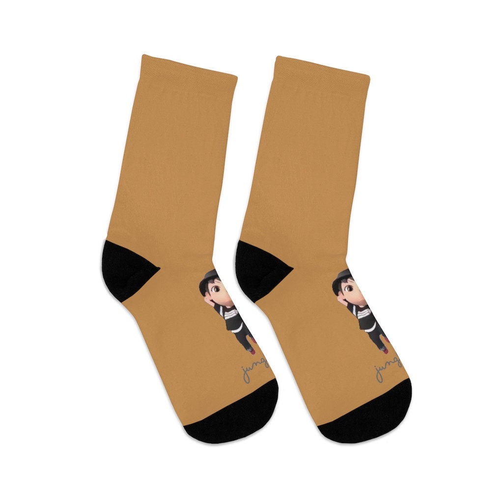 K-pop Jungkook Tan Socks/k-pop Gift/army Gift/korean Gift - Etsy