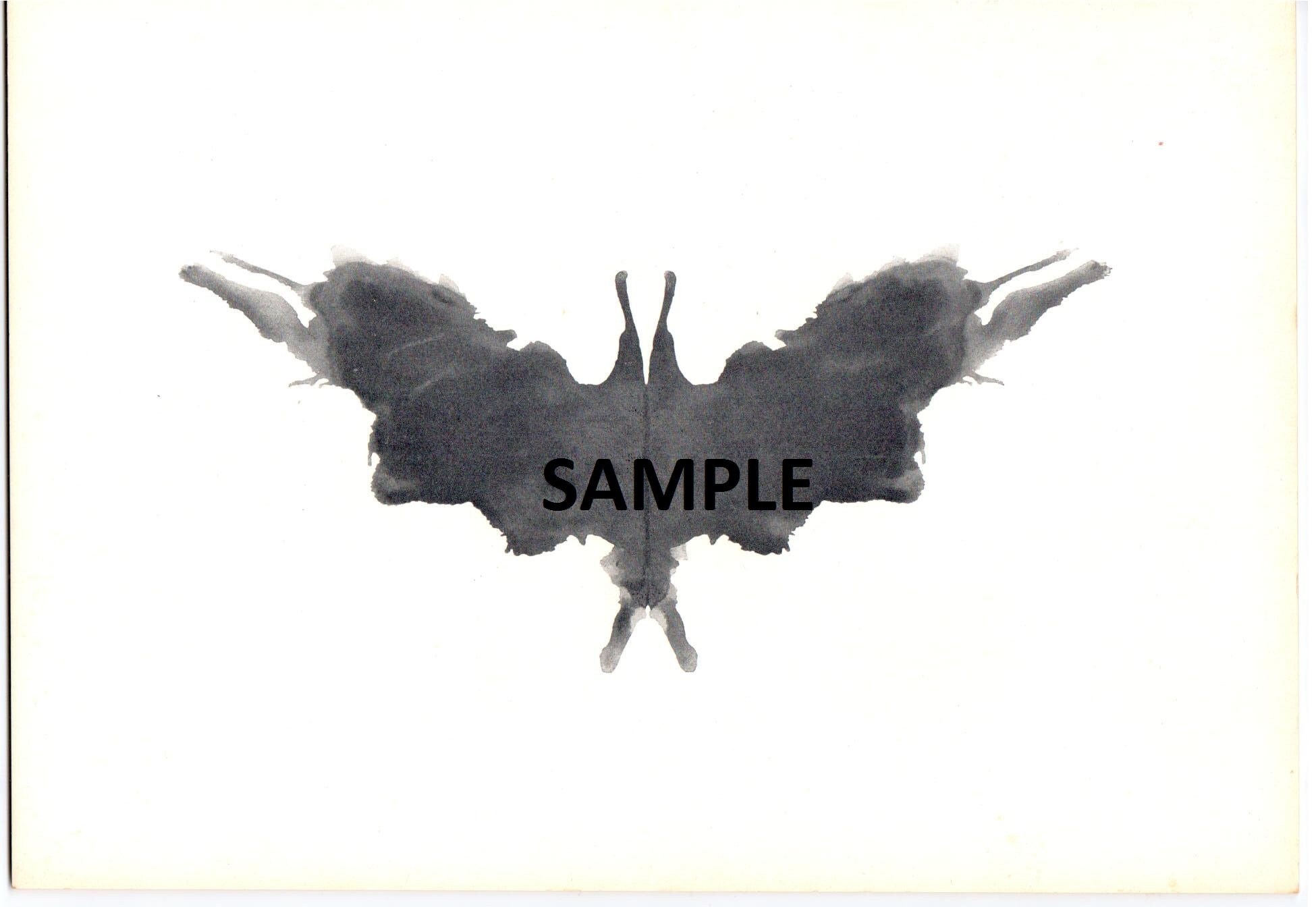 Herman Rorschach Tafeln Plates 1948 Ink Blot Set 10 Plates A Cond PLATE ...