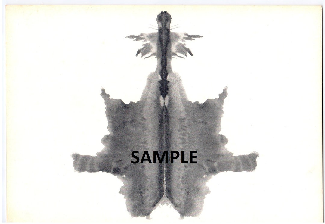 Herman Rorschach Tafeln Plates 1948 Ink Blot Set 10 Plates - Etsy