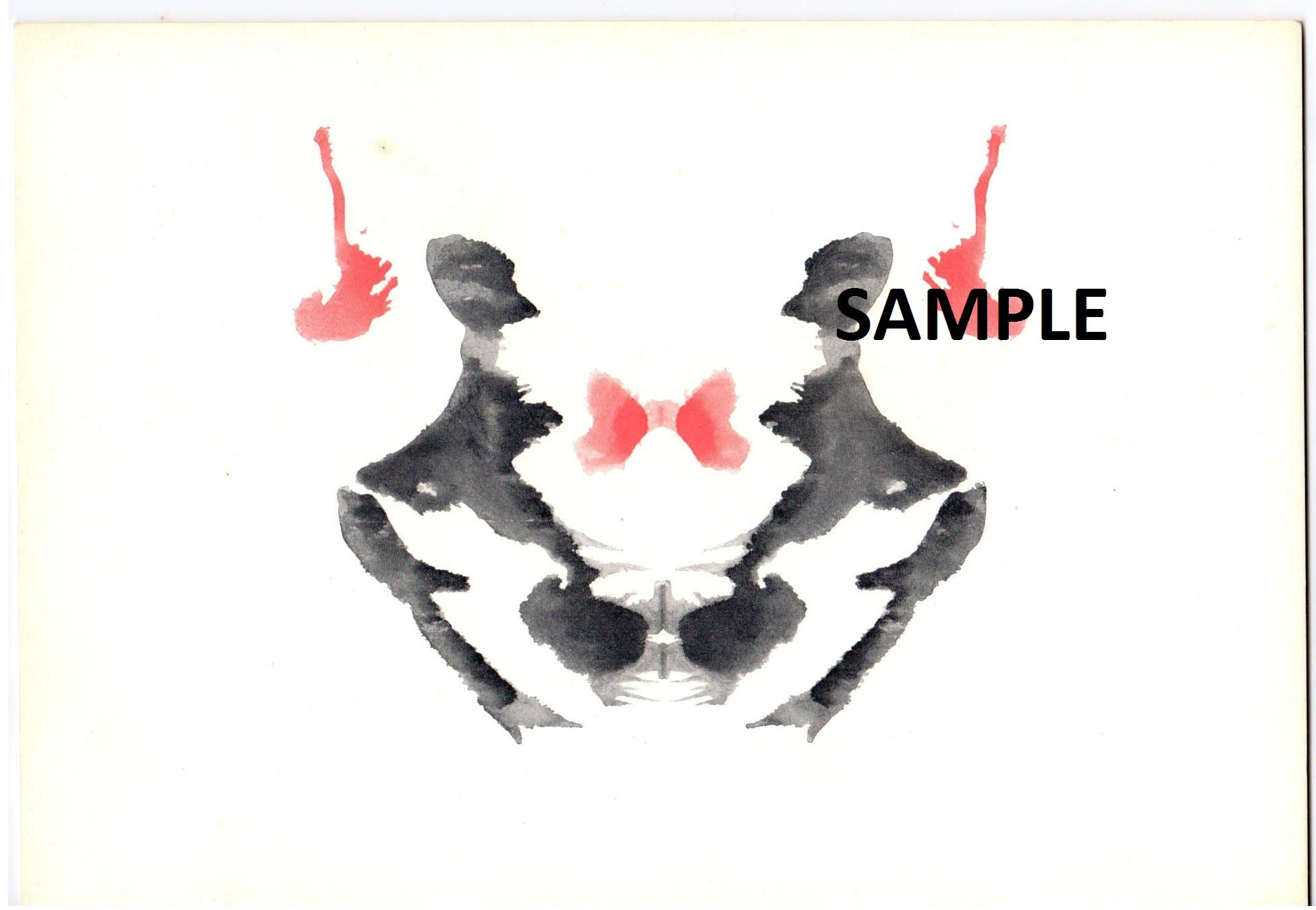 Herman Rorschach Tafeln Plates 1948 Ink Blot Set 10 Plates A Cond PLATE ...