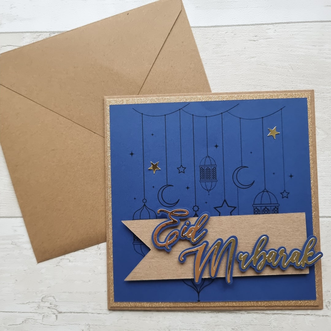 EID MUBARAK CARD Handmade Eid Card - Etsy