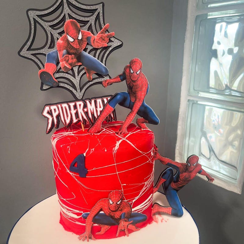 Spiderman Cake Topper - Etsy