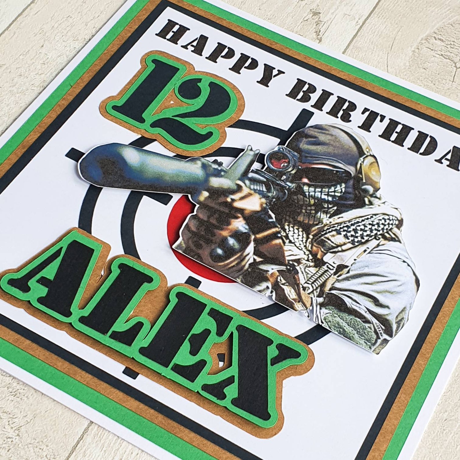 Call of Duty Themed Birthday Card | Etsy
